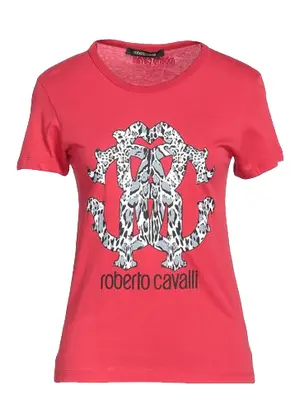 Roberto Cavalli ROBERTO CAVALLI Logo-Print T-Shirt Red