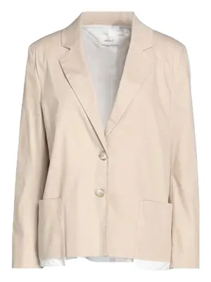 VICOLO VICOLO Single-Breasted Blazer Beige
