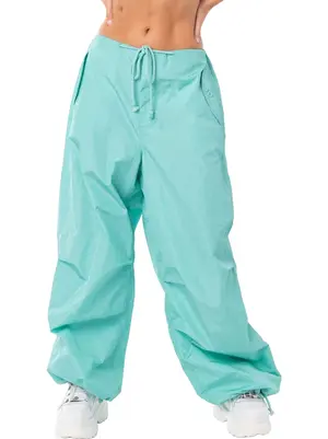 EDIKTED EDIKTED Rian Nylon Cargo Pants Turquoise