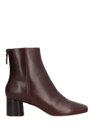 Sandro Ankle Boots In Leather - Brown