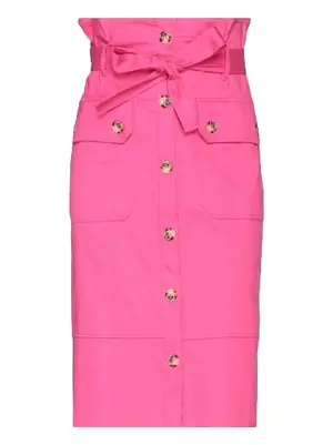 VICOLO Midi Flared Skirt Pink