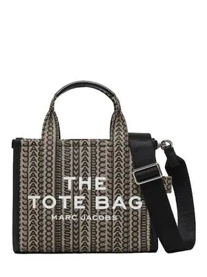 Marc Jacobs The Monogram Jacquard Small Tote Bag Beige Multi
