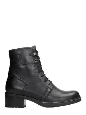 WOLKY Red Deer Water Resistant Bootie - Black Softy Wax Leather