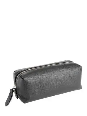 ROYCE NEW YORK Personalized Leather Utility Bag - Black- Deboss