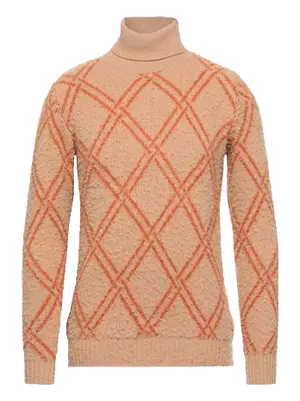 DANIELE ALESSANDRINI Turtleneck Sweater - Beige