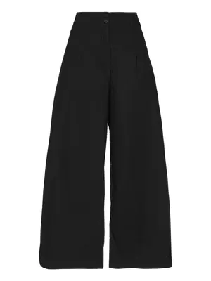 Isabel Benenato ISABEL BENENATO Cotton Wide-Leg Pants Black