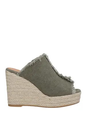 CastaÑer Espadrilles With Wedge Heel Military Green