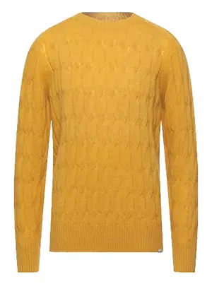 BROOKSFIELD Cable Stitch Sweater - Yellow