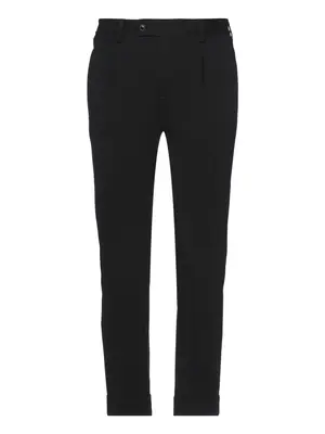 DANIELE ALESSANDRINI Tapered Cropped Casual Pants Black