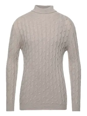 Alpha Studio Turtleneck Knit Top - Beige