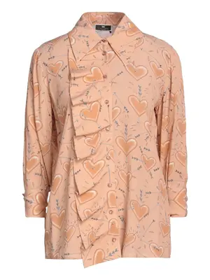 Elisabetta Franchi ELISABETTA FRANCHI Ruched Viscose Shirt Blush