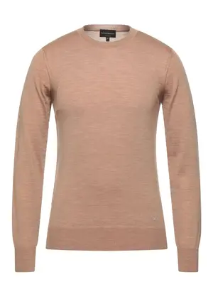 Emporio Armani Sweater In Virgin Wool Camel