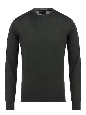 Emporio Armani Sweater In Virgin Wool Green