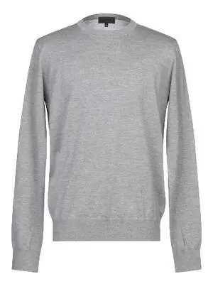 Emporio Armani Sweater In Virgin Wool Grey
