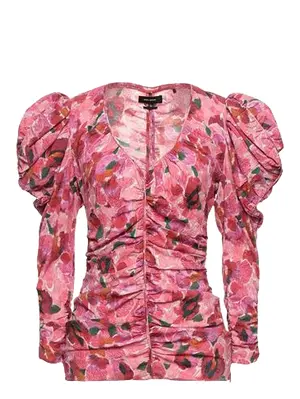 Isabel Marant Floral-print Top - Pink