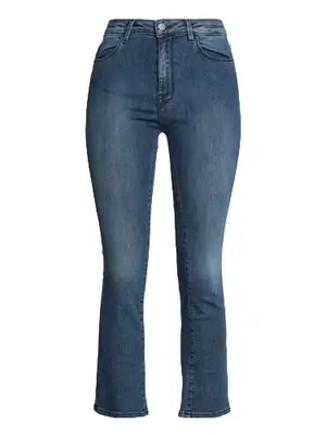 # 7.24 Boot-cut Jeans With Cropped Hem - Blue