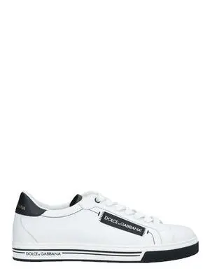 Dolce & Gabbana Soft Leather Sneakers - White