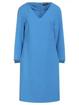 Antonelli Firenze ANTONELLI Mini Flared Dress Pastel Blue