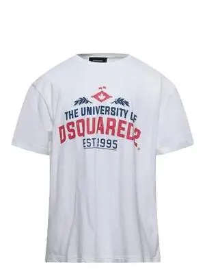 Dsquared2 Man T-shirt White Size S Cotton White