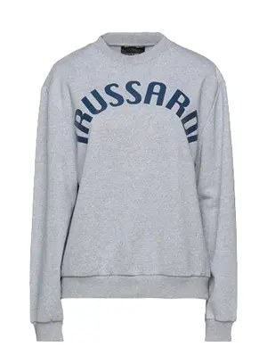 TRUSSARDI Cotton-blend French Terry Sweatshirt - Grey