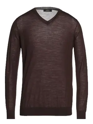 Alpha Studio Merino Wool Sweater - Brown
