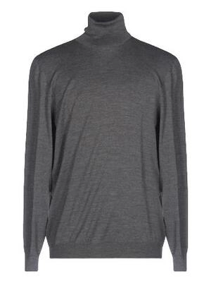 DRUMOHR Turtleneck Light Super 140s Wool Knit Grey