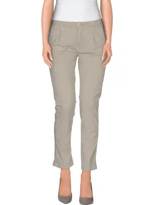 SIVIGLIA SIVIGLIA WHITE Straight-Leg Cropped Pants Light Grey