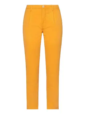 SIVIGLIA SIVIGLIA WHITE Straight-Leg Cropped Pants Orange
