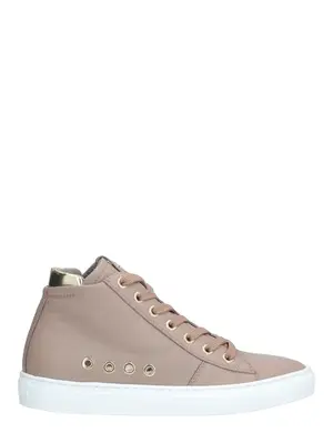 Paciotti CESARE PACIOTTI 4US Leather High-Top Sneakers Beige