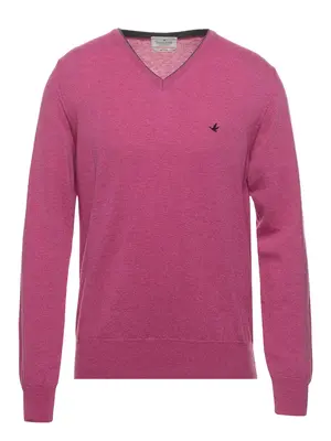 BROOKSFIELD Light Virgin Wool Sweater Fuchsia