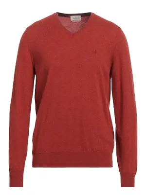 BROOKSFIELD Light Virgin Wool Sweater Orange