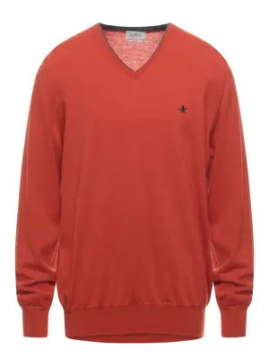 BROOKSFIELD Light Virgin Wool Sweater Rust