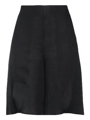 L' AUTRE CHOSE L' AUTRE CHOSE Linen Bermuda Shorts Black
