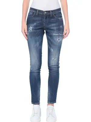 FRANKIE MORELLO Straight-leg Jeans With Distressed Details - Blue