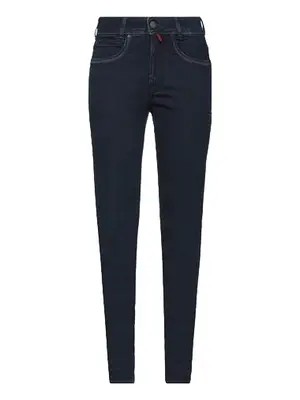 High Straight-leg Denim Jeans - Blue