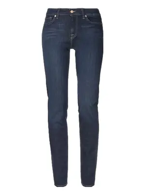 7 For All Mankind Straight-leg Jeans In Dark Wash - Blue
