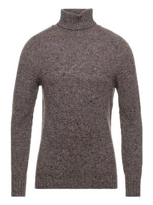 DRUMOHR Virgin Wool And Cashmere Blend Turtleneck Sweater - Brown