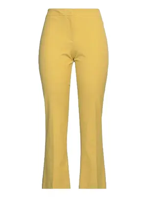 QL2  QUELLEDUE Twill Flared Pants Yellow