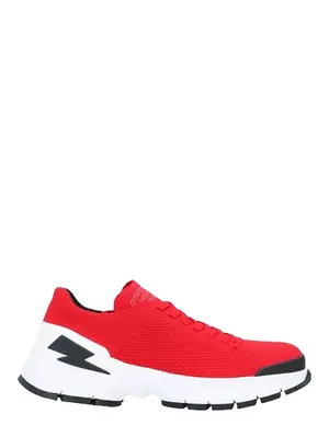 Neil Barrett Lace-Up Sneakers Red