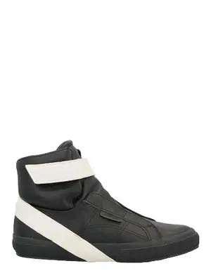 Superga High-Top Leather Sneakers Black
