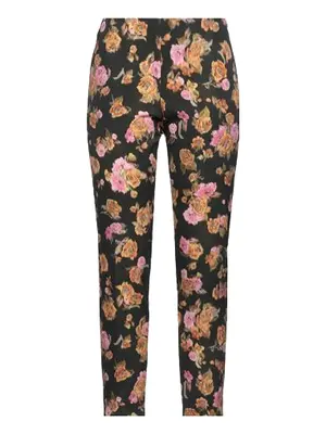 Malìparmi Tapered Floral-print Pants - Black
