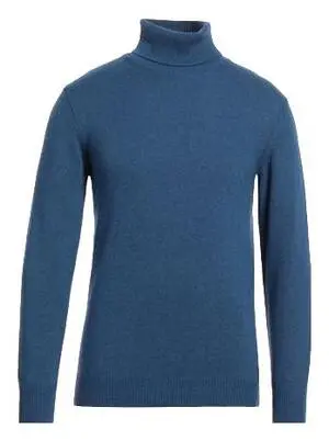 TSD12 Turtleneck Knit Top Blue