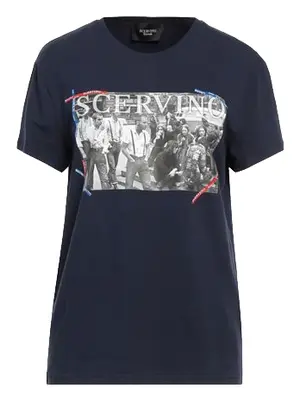 Ermanno Scervino SCERVINO Printed T-Shirt Navy Blue