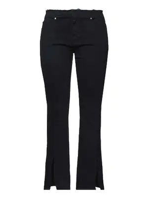 FRAME Flared Jeans With Slit Cuff - Black
