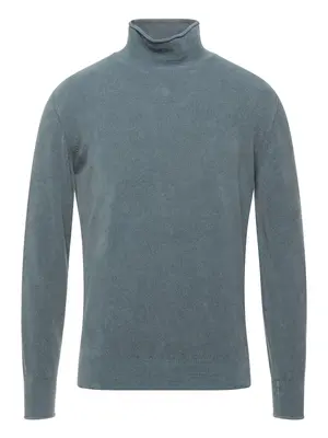 KANGRA Turtleneck In Merino Wool Blend Steel Grey