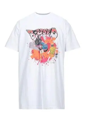 B-USED Man T-shirt White Size S Cotton