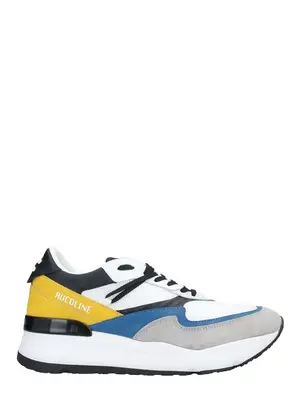 RUCOLINE Soft Leather And Textile Fiber Sneakers Blue
