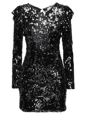 ANIYE BY Mini Sequinned Dress Black