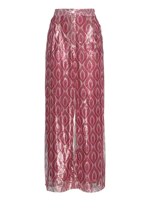 VICOLO VICOLO Wide-Leg Trousers Garnet