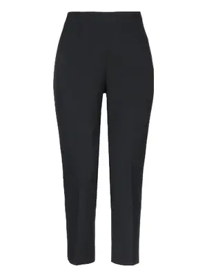 Peserico Tapered Cropped Pants Black